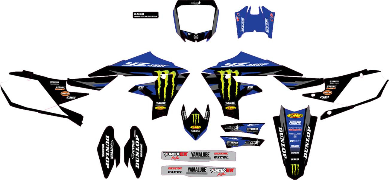 D'Cor Visuals - 20-50-604 - Graphic Kit - ' 23.5/24 Monster Energy Star ...