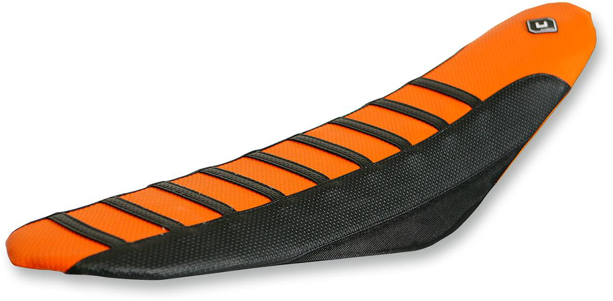 Flu Designs Inc. - 55502 - Pro Rib Seat Cover - Orange/Black - KTM '11-'16