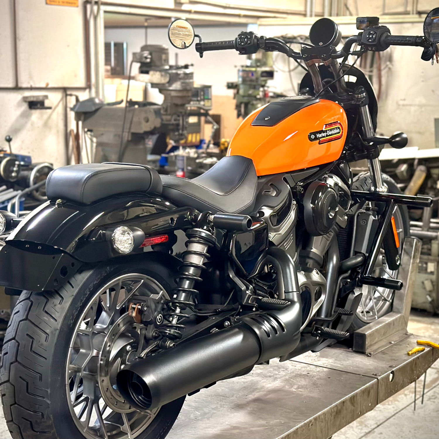 Bung King Revo Twin Two Step Crash Bar fits 22 Up Sportster Models