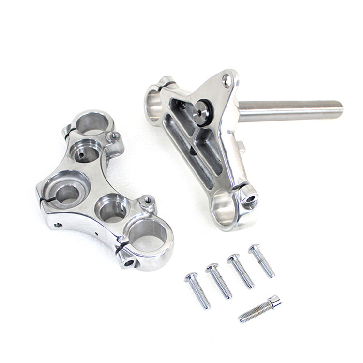 V-Twin Polished Triple Tree Set fits '88-'03 Sportster Models