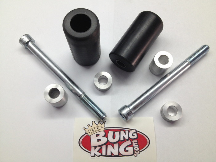 Bung King Upper Shock Mount Frame Sliders Dyna, FXR, Sportster