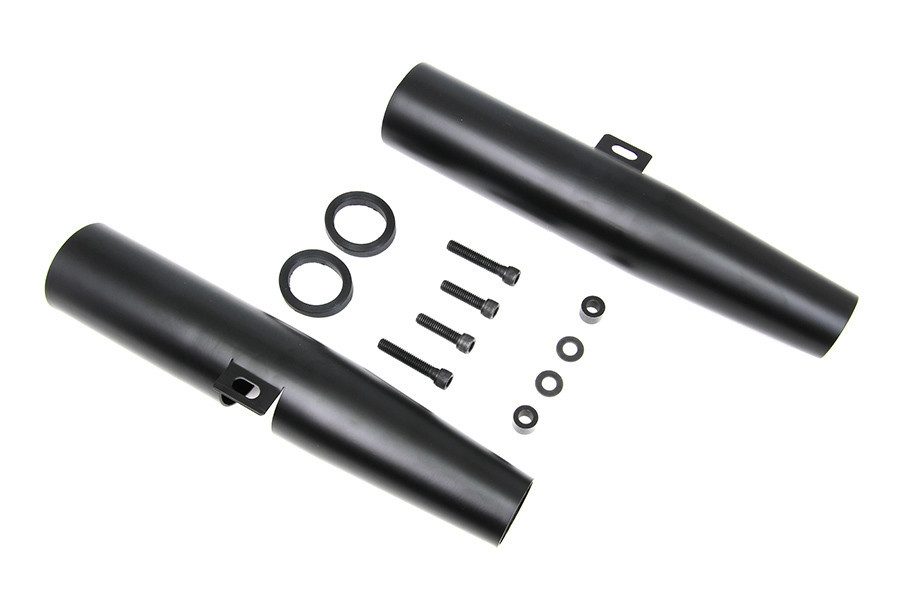 V-Twin Mfg - 39MM Black Fork Shroud Set fits '04-Up XL Models