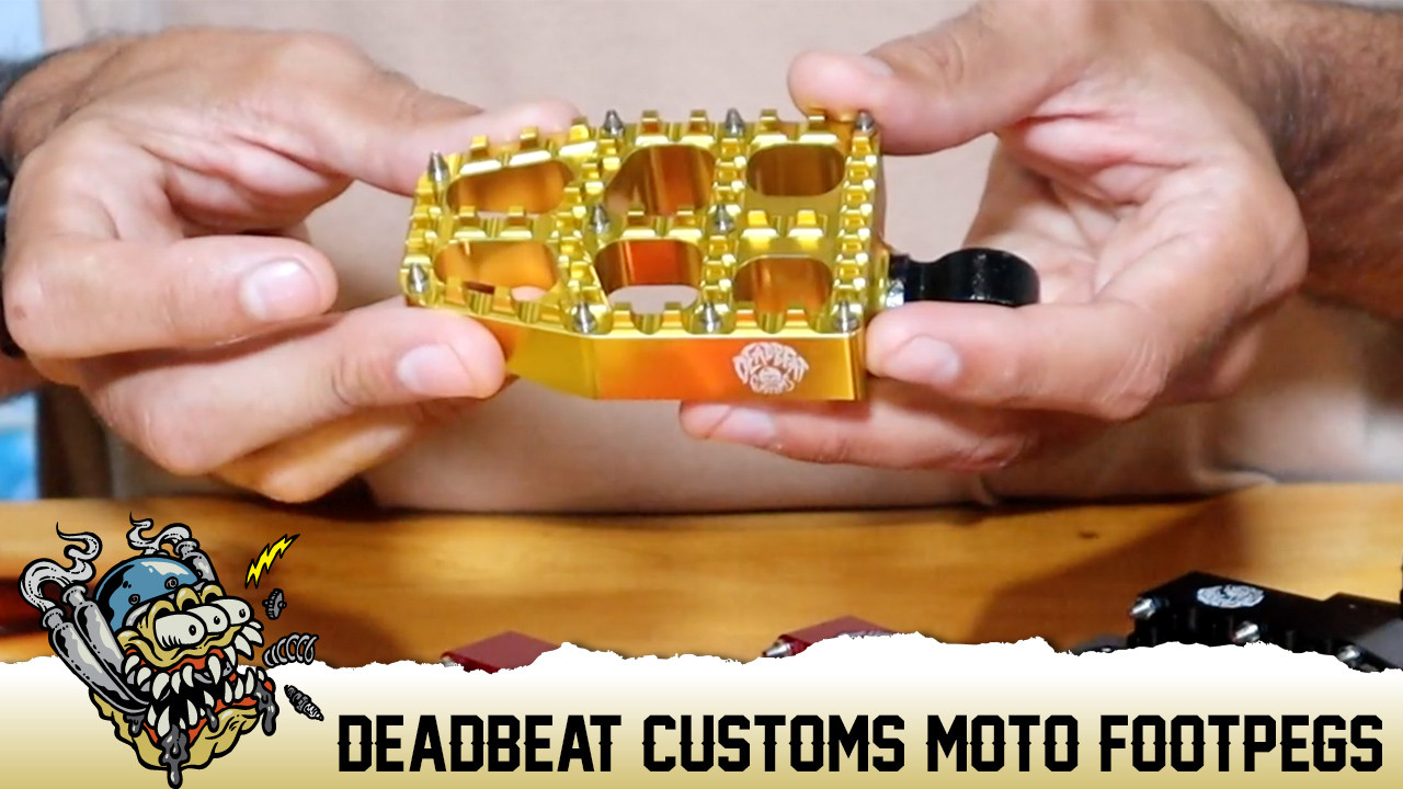 New Deadbeat Customs Moto Footpegs for Harley Davidson - Deadbeat Customs