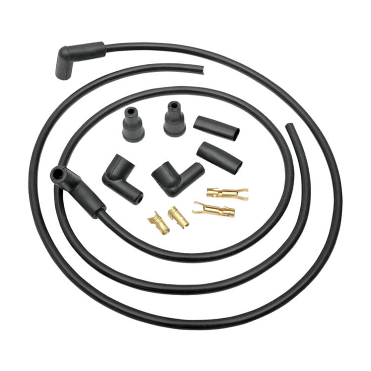 Drag Specialties 8.8MM Spark Plug Wire Set Universal fit Dual Plug W ...