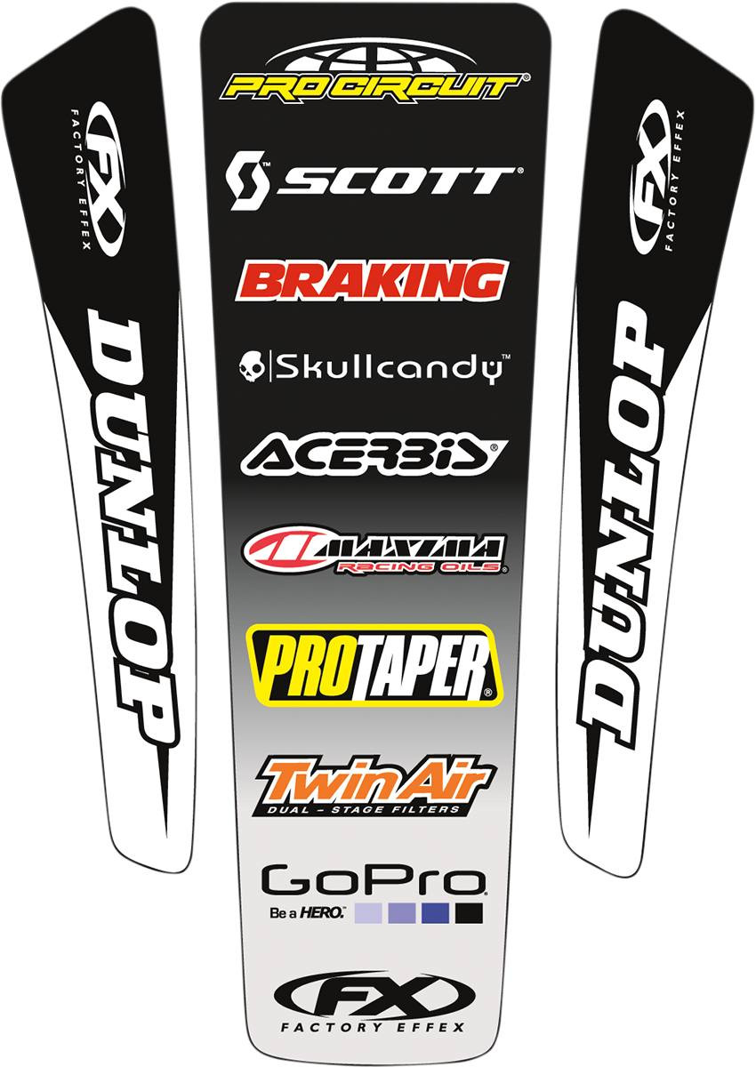Factory Effex - 16-32020 - Rear Fender Decal Kit - Universal 2
