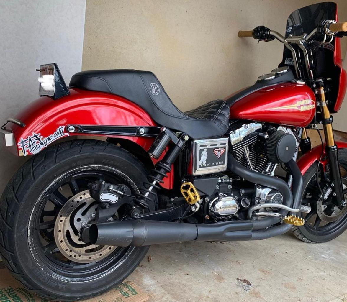 Thunderheader Black 2-Into-1 Exhaust System fits '93-'98 Dyna Models W ...