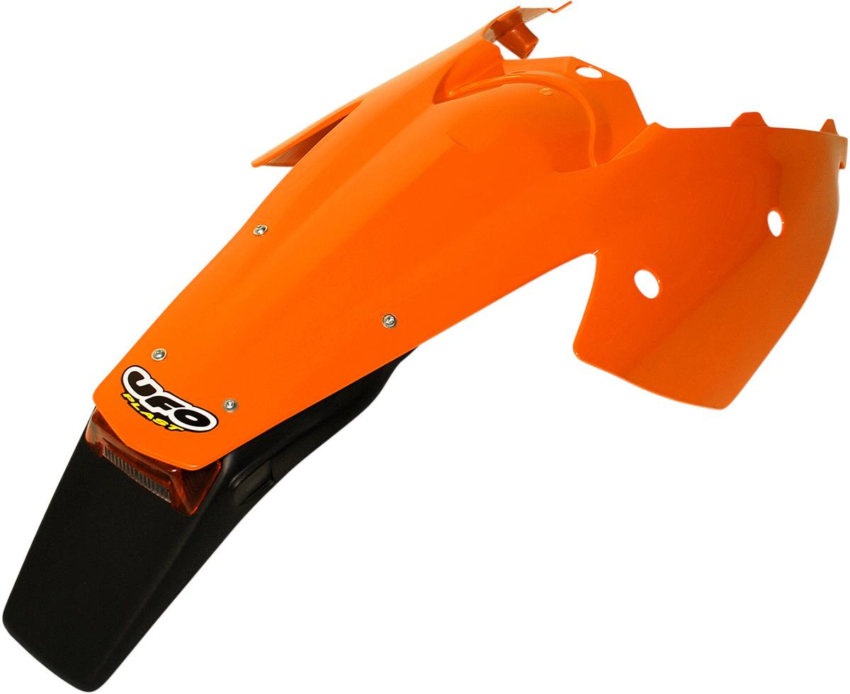 Ufo - KT03081-127 - Enduro Rear Fender with Light - '98-'22 OEM Orange