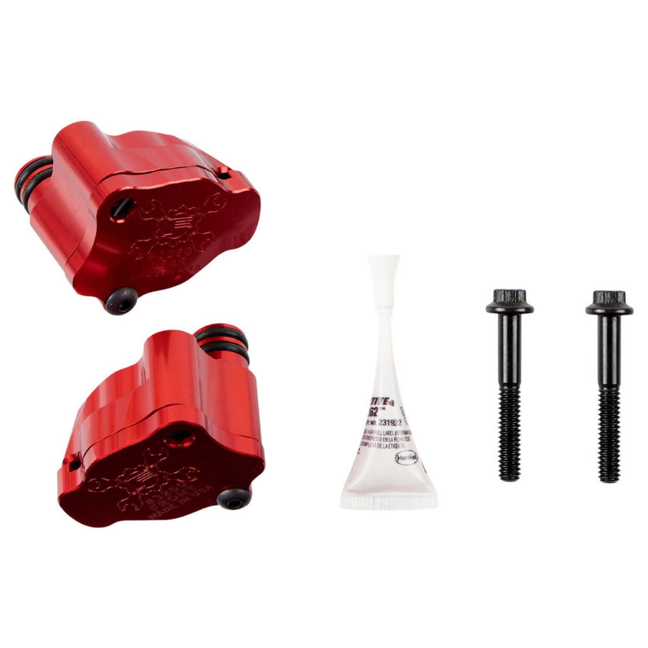 Feuling - Red Cylinder Head Breathers fits '18 & Up M8 Harley Model