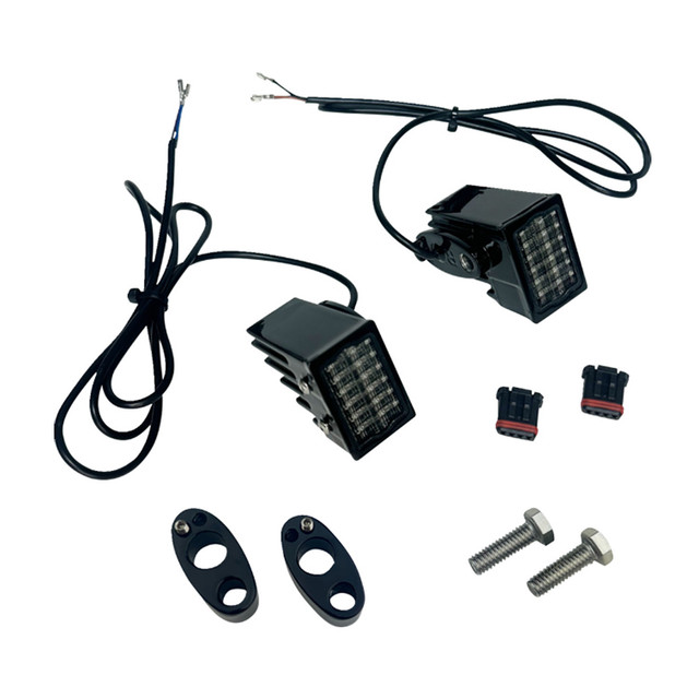 Custom Dynamics - Red LED Rear Strut Mount Turn Signal Smoke Lens fits ...