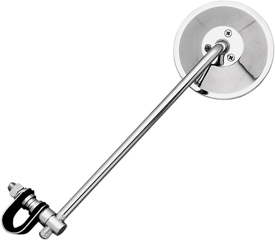 Emgo - 20-06810 - Mirror - Side View - Round - 10" Stem - Chrome - Each ...