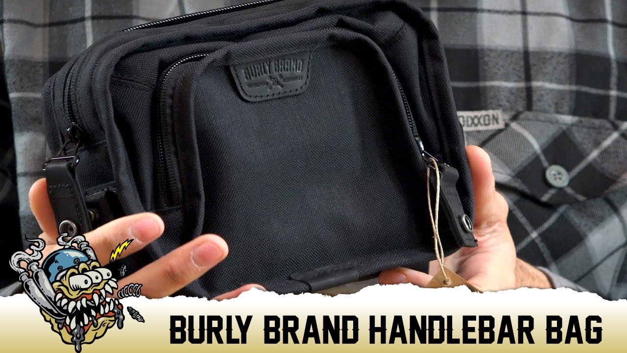 Burly Brand Harley Handlebar Bag - Deadbeat Customs