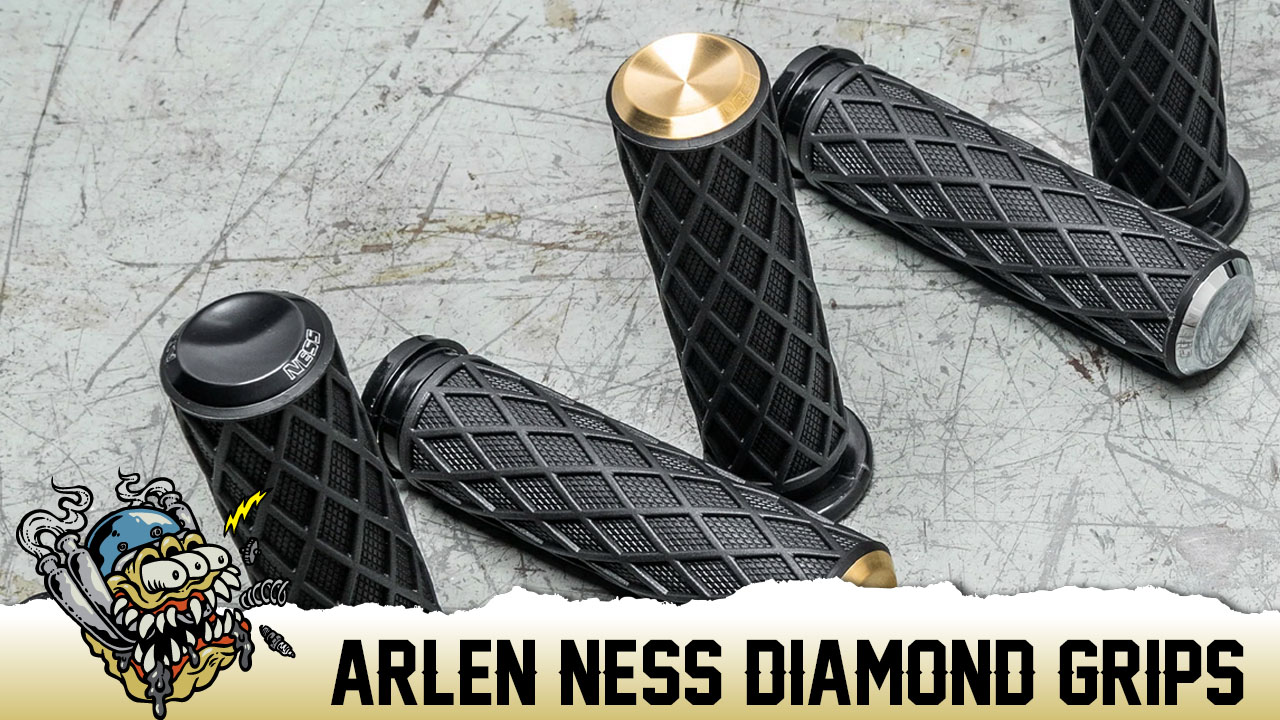 New Arlen Ness Diamond Grips for Harley Davidson Motorcycles - Deadbeat ...
