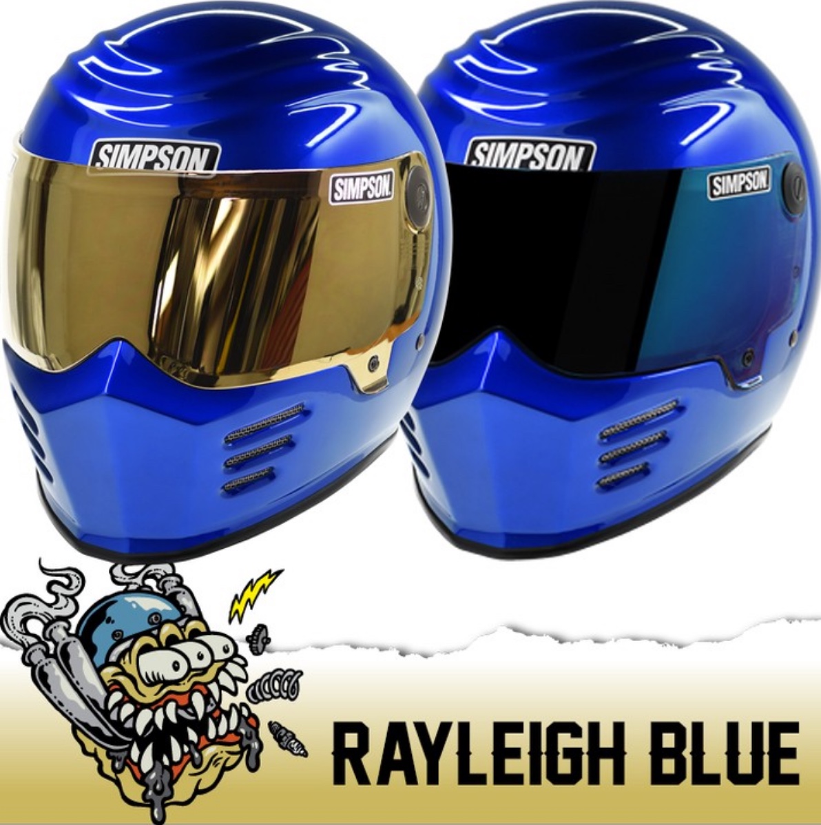 New Simpson Rayleigh Blue Bandit Colorway - Deadbeat Customs