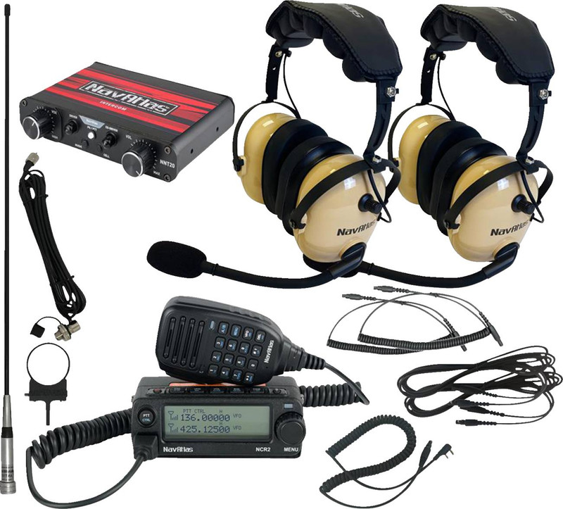 Navatlas - 44020993 - Intercom/Radio and Headset Kit - 2-Seat - Beige
