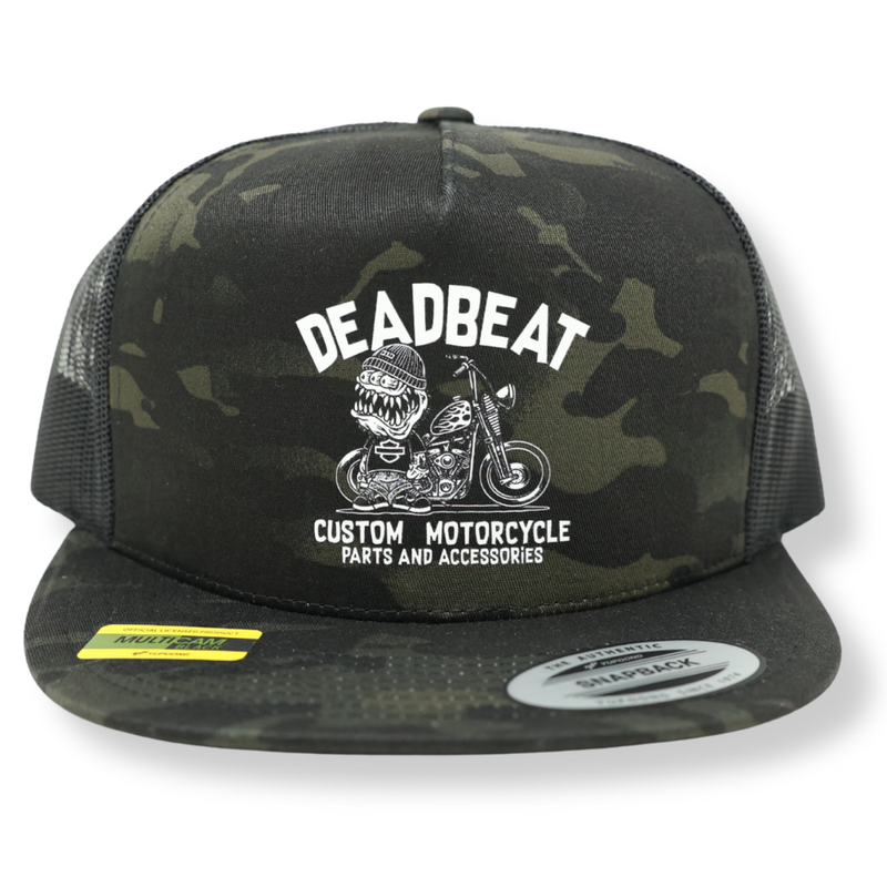 Deadbeat Customs - Monster Dude Black Camo Snapback