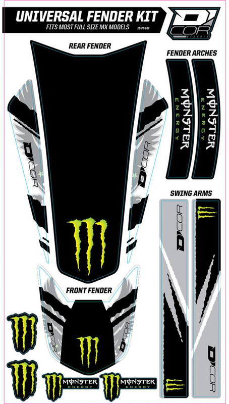 D'Cor Visuals - 15-70-101 - Universal Trim Kit - Monster White