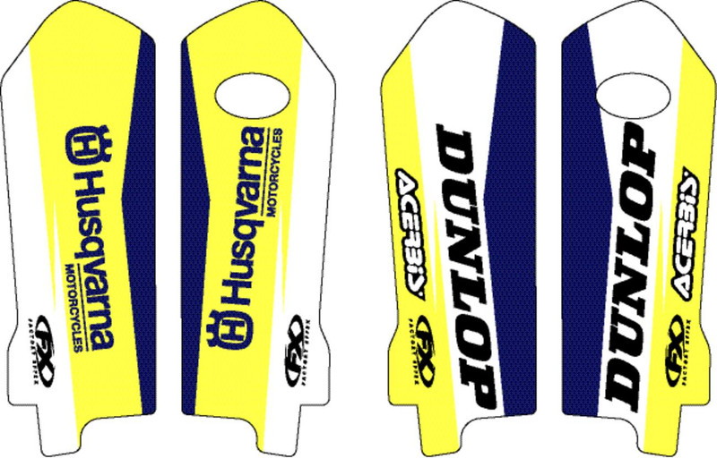 Factory Effex - 22-40620 - Fork Guard Graphic - Husqvarna
