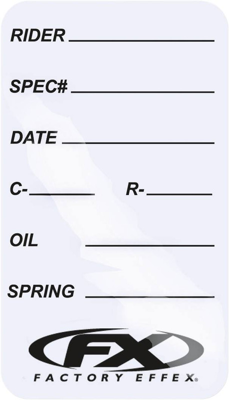 Factory Effex - 06-90021 - Suspension Spec Stickers
