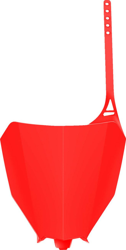 Polisport - 8666300004 - Number Plate - Restyle - Red - CR 125R/250R