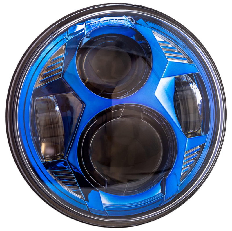 Lectric Lighting Co. Blue 5.75" Color Collection Wide-Array LED Headlight
