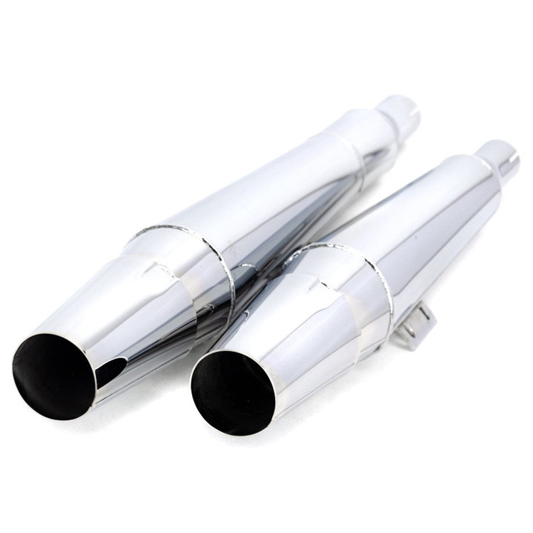 Thunderheader Chrome Slip-On Thunder Cones fits '18-'24 Softail Models Pair
