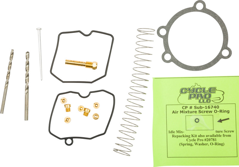 Cycle Pro - 16740 - Keihin Cv Carb Recalibration Tuner Kit W/Gaskets