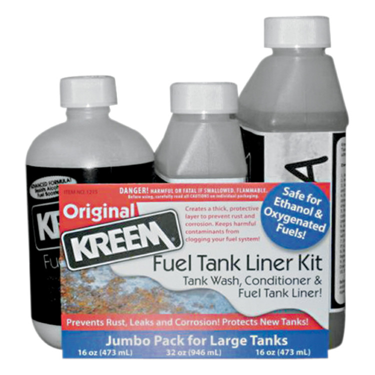Kreem Fuel Tank Liner and Tank Prep Combo Packs For Up To 5 gal.