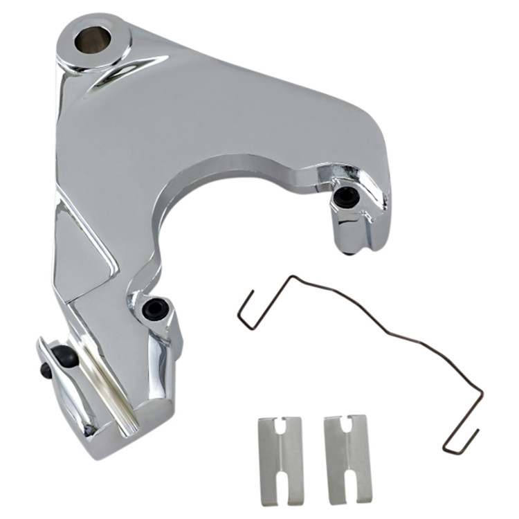 Drag Specialties Chrome Rear Caliper Bracket fits L'87-'99 Softail ...