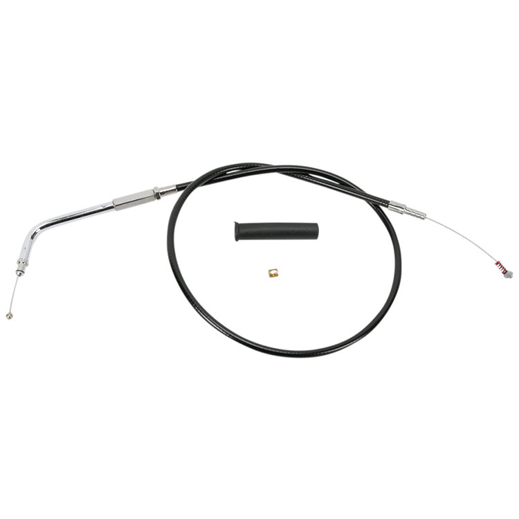 Drag Specialties 41-1/2" Black Vinyl Idle Cable '96-'17 Big Twin, '07 ...
