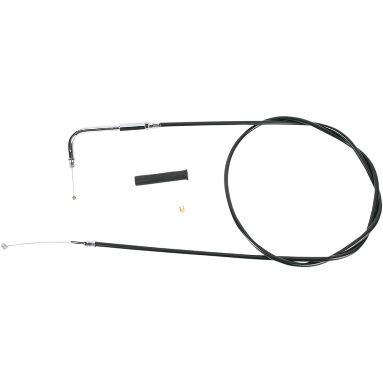 Drag Specialties 50" Black Vinyl Throttle Cable fits '96-'17 Big Twin ...