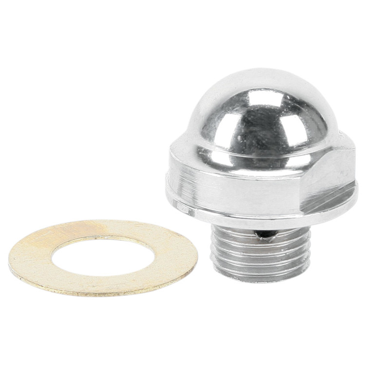Colony Oil Relief Plug fits '54-'67 Big Twin Models (OEM #26377-54) Chrome