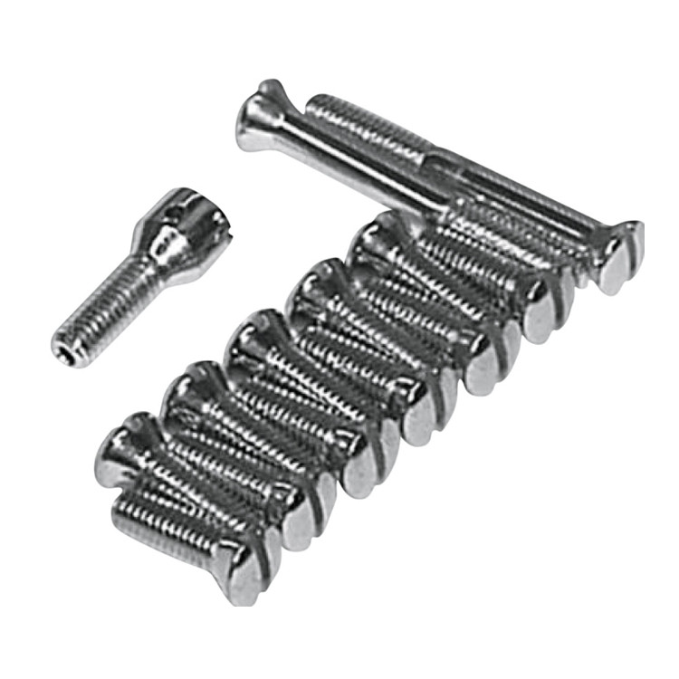 Colony Transmission Top Cover Screw Kit fits '56-'64 Big Twin Models Chrome
