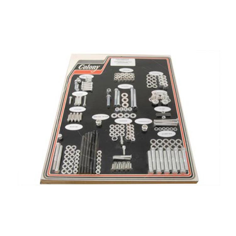 Colony 8312 CAD Cadmium Stock Style HD Hardware Kit fits '76-'78 FX/FL ...