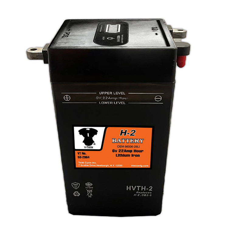 V-Twin 12 Volt 12 AH Sealed Battery fits '30-'52 WR, '41-'64 FL, '36 ...