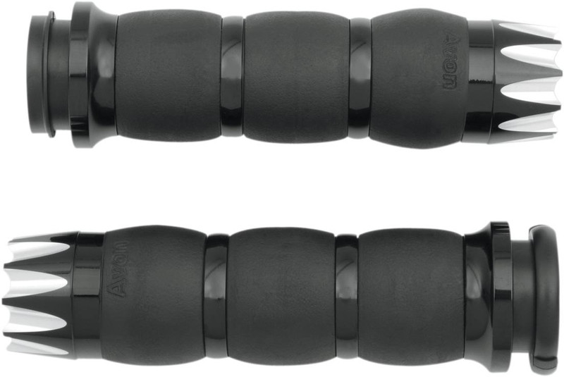 Avon Grips - AIR-96-AN-FL-EX - Excalibur Velvet Air Grips - TBW - Black