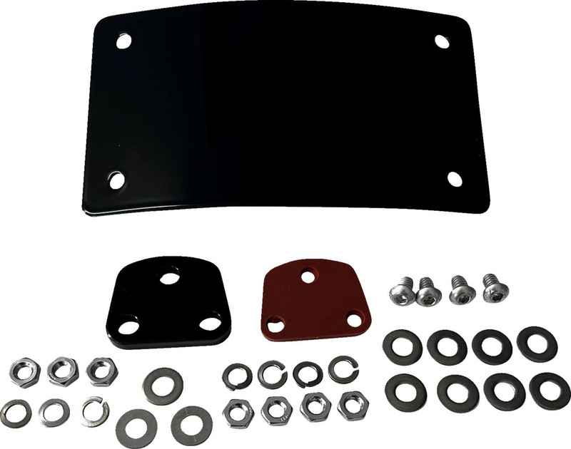 Dk Custom Products - DK-LPR-LP-LD - License Plate Kit - Curved - Black