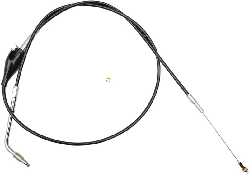 La Choppers - LA-8210ID13B - Black Vinyl Braided Handlebar Idle Cable ...