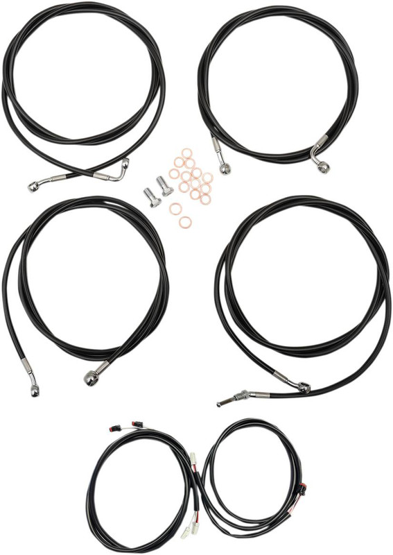 La Choppers - LA-8054KT3-19B - Complete Plug-and-Play Cable Kit - 18 ...