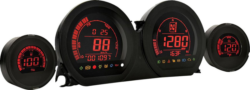 Koso North America - BA064902 - HD-03 - Four-Piece LCD Gauge Kit ...