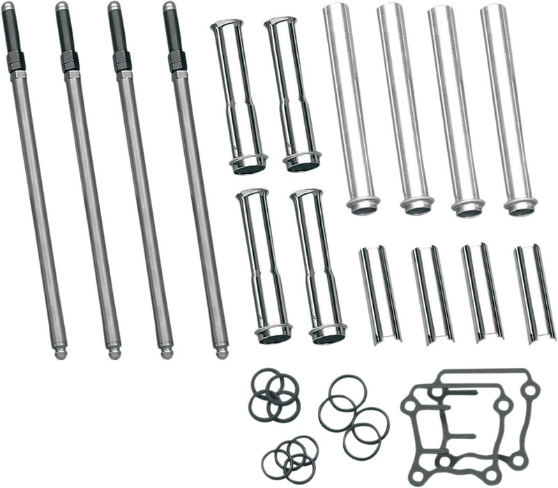 S&S Cycle - 93-5095 - Adjustable Pushrod Cover Kit - Twin Cam