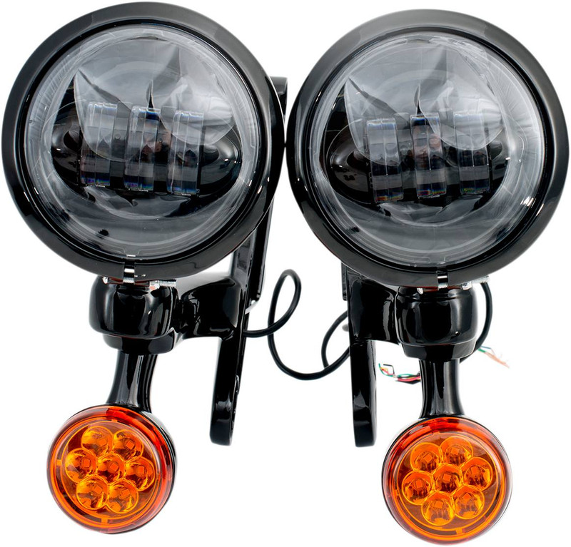 Rivco Products - MV195 - LED Turn/Run Lights - 4-1/2" - Black/Black