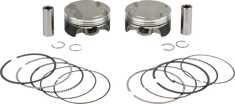 Wossner - K4081DA-2 - Piston Kit - 4.375" Stroke - 107 CID - M8