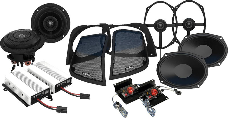 Wild Boar Audio - WBA RETRO 800.4SG - Amplifer/Speaker Kit - Fairing ...