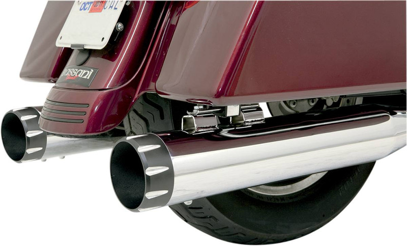 Bassani Xhaust - BE40T - 4" End Cap - Black - Bevel