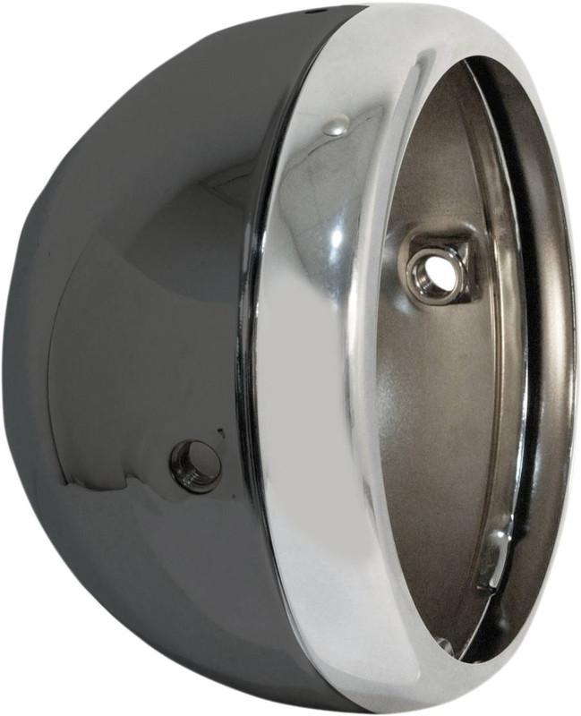 Emgo - 66-65074 - 5 3/4" Lucas Style Headlight Shell - Black