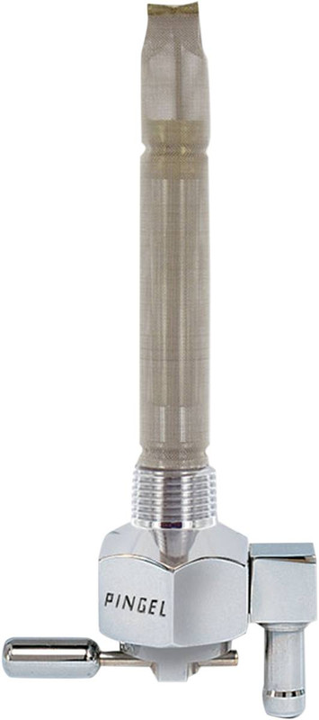 Pingel - 6291-CH - Hex Fuel Valve - Chrome - 3/8" NPT