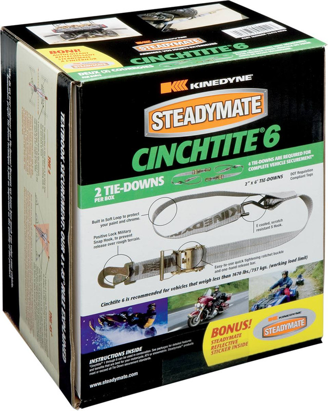Steadymate - 15470 - Cinchtite 6 Ratchet Tie-Down