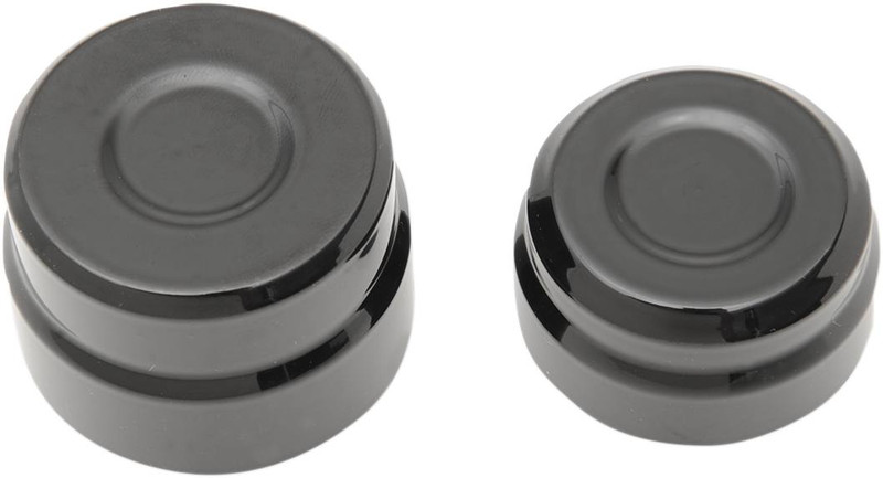 Drag Specialties - 02140835 - Axle Caps - Rear - Black - Pair