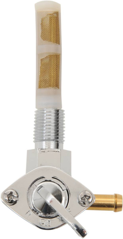 Drag Specialties - 07050201 - Fuel Petcock - 90° - Chrome - 1/4" NPT
