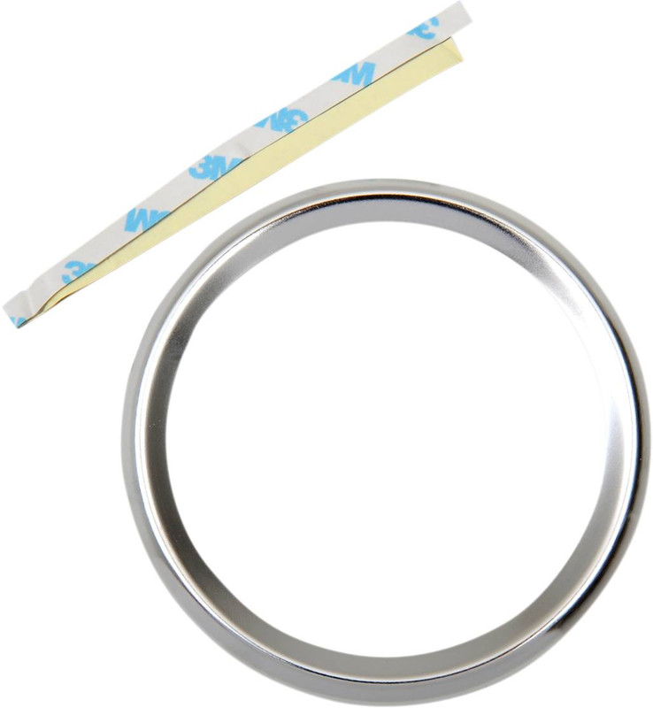 Drag Specialties - 22020059 - Instrument Gauge Bezel - Chrome - 3" Diameter